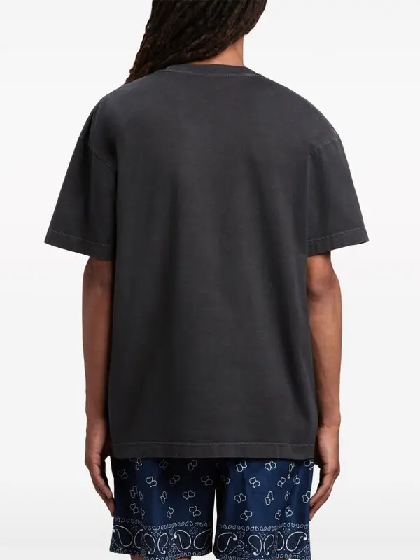 Palm Angels Palm Tree-print Cotton T-shirt - Grey