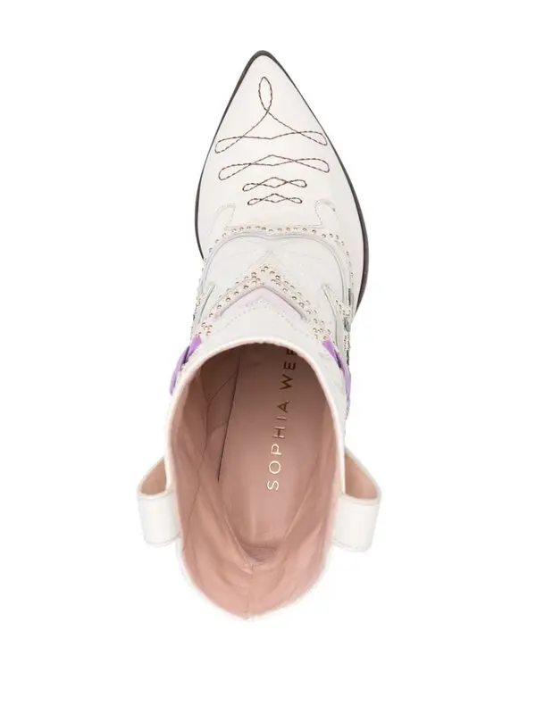 SOPHIA WEBSTER Shelby 85mm Cowboy Boots
