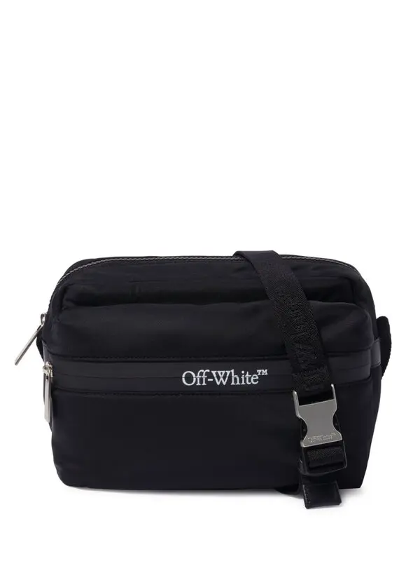 Off-White Logo-print Messenger Bag - Black