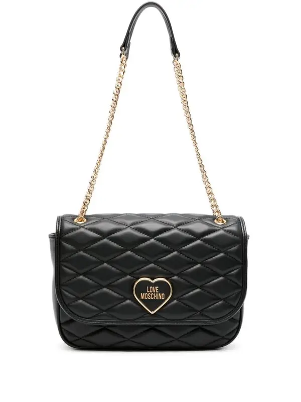 Moschino Logo-lettering Matelassé Shoulder Bag