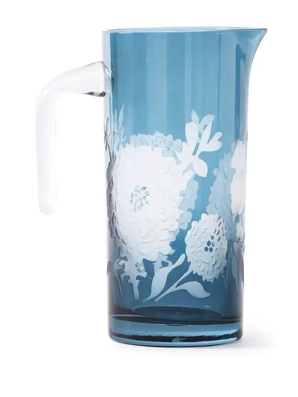 POLSPOTTEN Peony Glass Pitcher