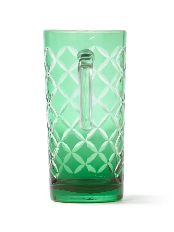 POLSPOTTEN Cuttings Glass Pitcher