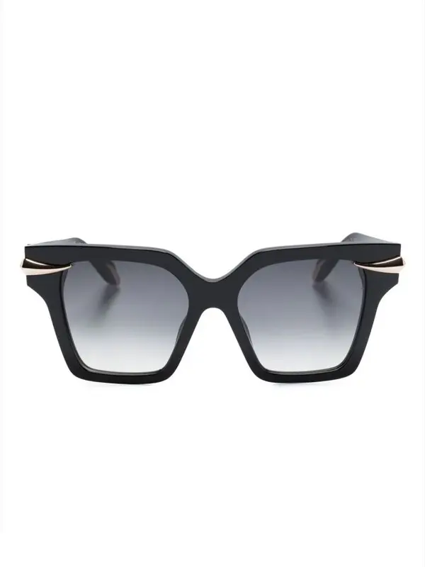 Roberto Cavalli Square-frame Gradient-lenses Sunglasses - Black