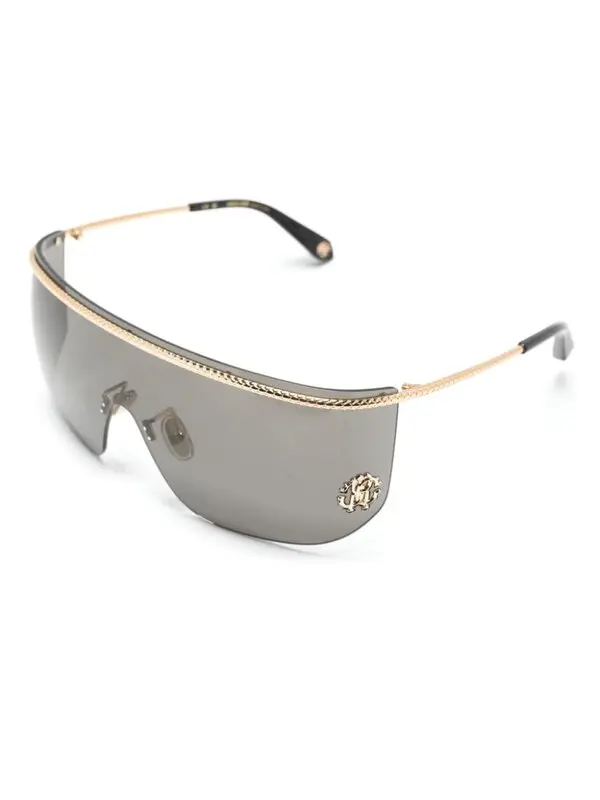 Roberto Cavalli Logo-plaque Shield-frame Sunglasses