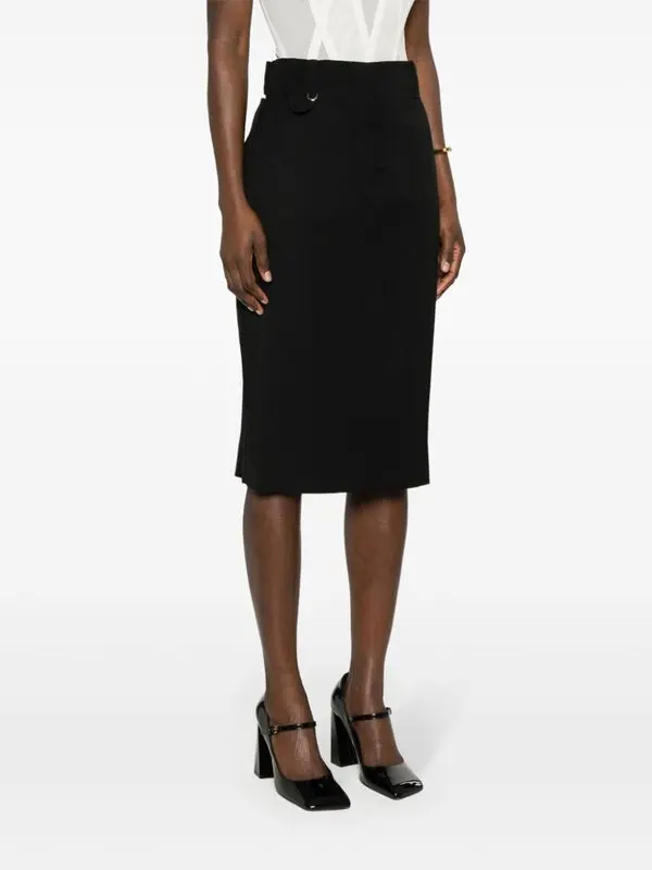 Jacquemus La Jupe Bari Midi Skirt - Black
