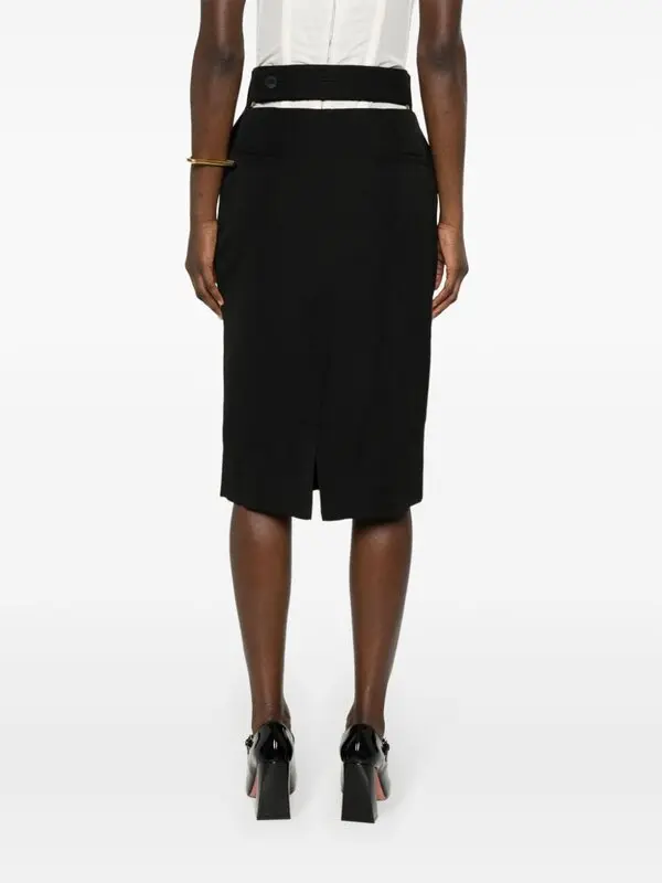Jacquemus La Jupe Bari Midi Skirt - Black