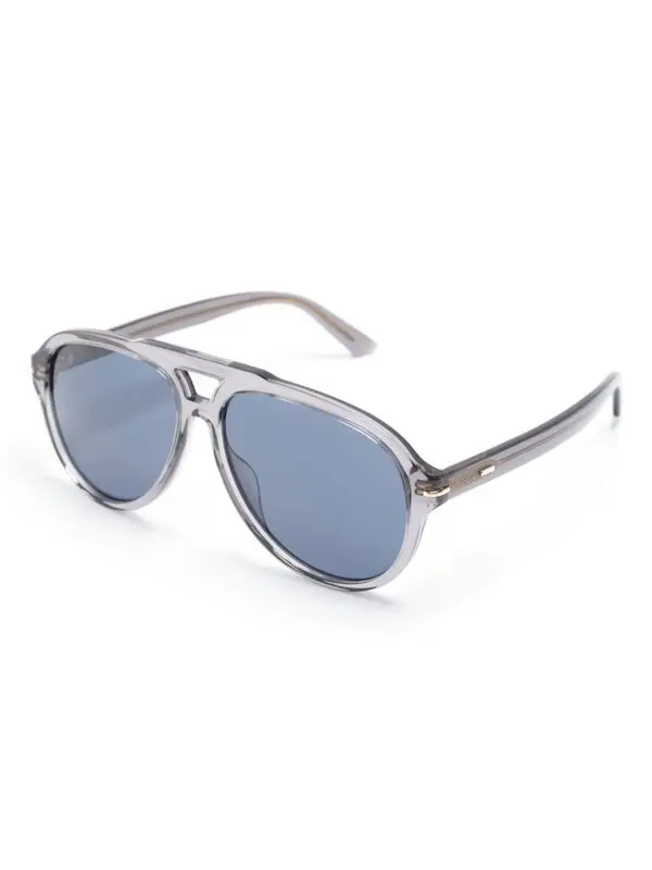 Gucci Oversize-frame Sunglasses With Logo Print