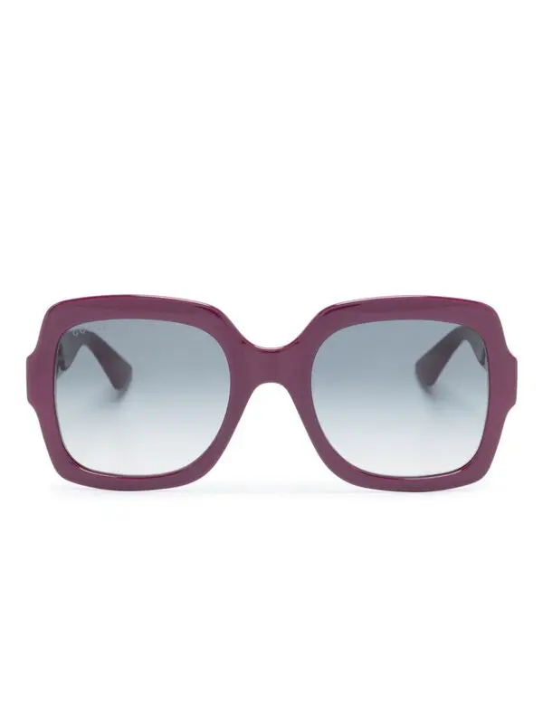 Gucci Oversized Logo-arm Sunglasses