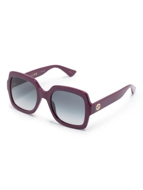 Gucci Oversized Logo-arm Sunglasses