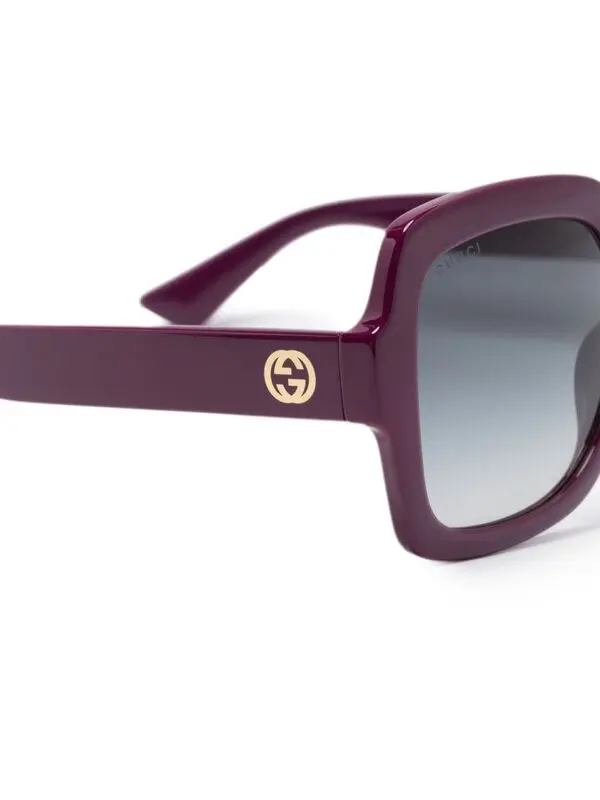 Gucci Oversized Logo-arm Sunglasses