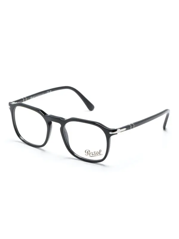 Persol Logo-engraved Round-frame Glasses