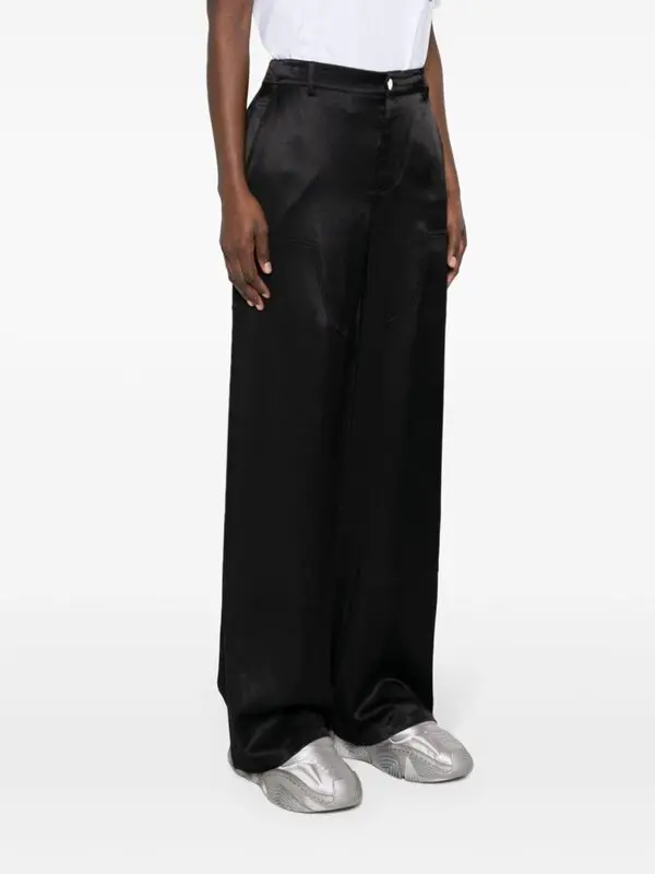 Moschino Satin-finish Wide-leg Trousers