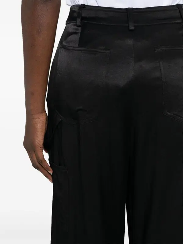 Moschino Satin-finish Wide-leg Trousers