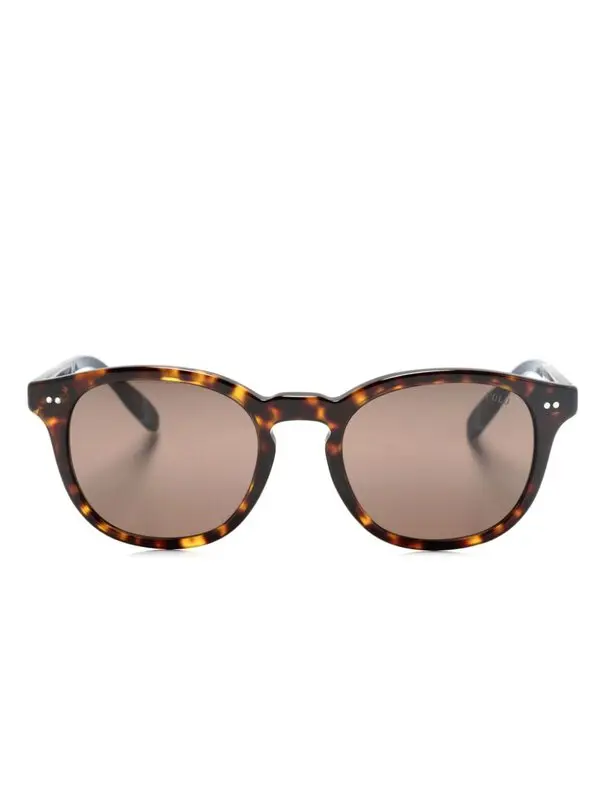 POLO RALPH LAUREN EYEWEAR Tortoiseshell Round Frame Sunglasses