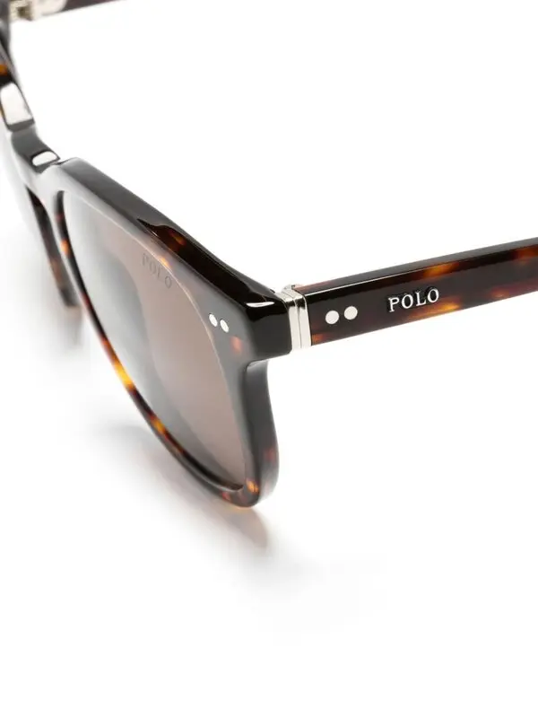 POLO RALPH LAUREN EYEWEAR Tortoiseshell Round Frame Sunglasses