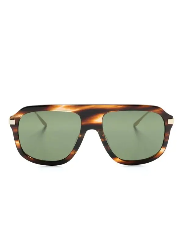 Gucci Pilot-frame Sunglasses - Gold