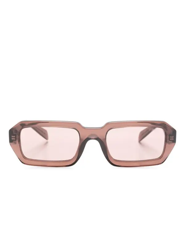 Prada Rectangle-frame Sunglasses - Brown