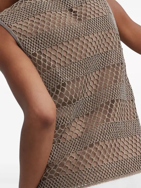 Brunello Cucinelli Open-knit Silk Vest