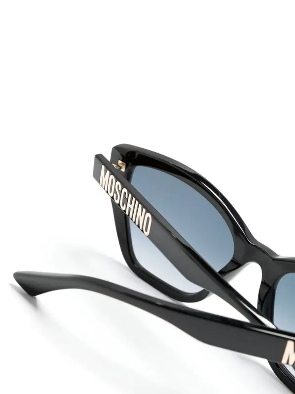 Moschino Logo Plaque Cat-eye Sunglasses