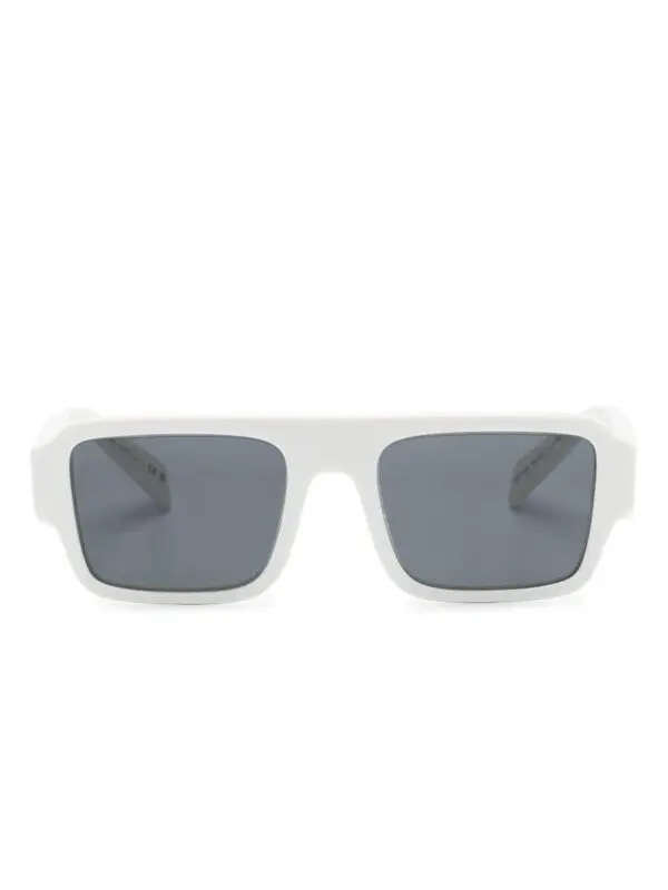 Prada Square-frame Tinted Sunglasses - White