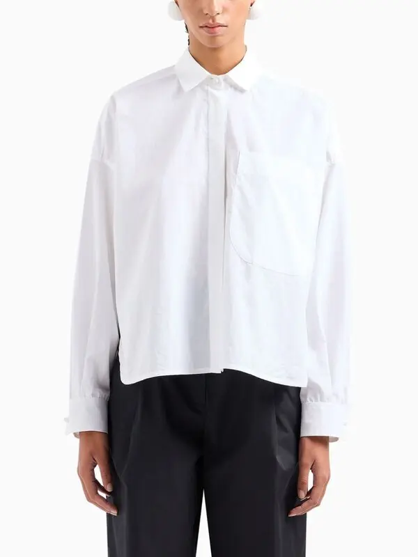 Emporio Armani Drop-shoulder Cotton Shirt