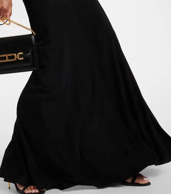 TOM FORD High-rise Jersey Maxi Skirt