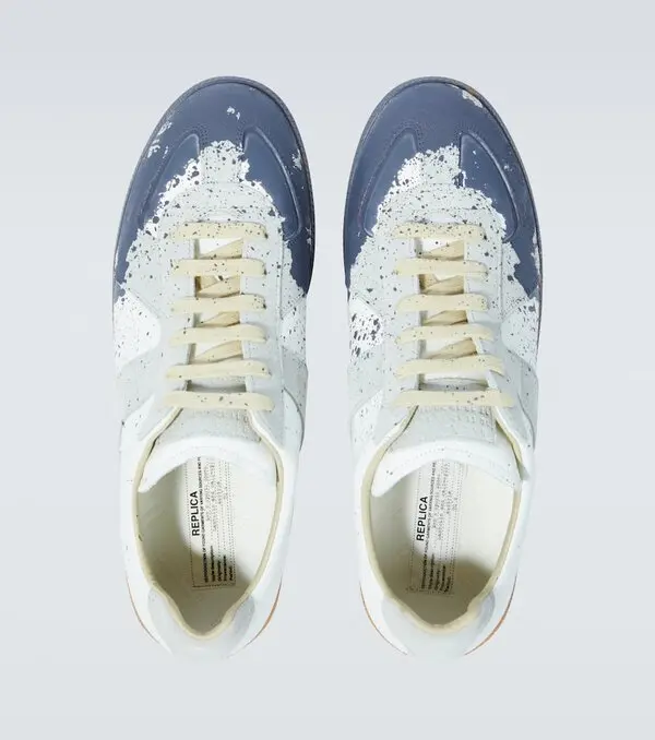 MAISON MARGIELA Replica Printed Leather Sneakers