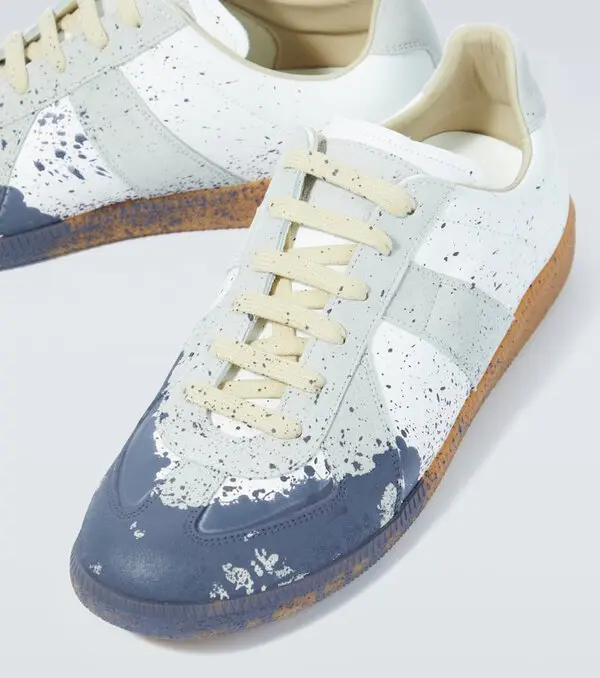 MAISON MARGIELA Replica Printed Leather Sneakers
