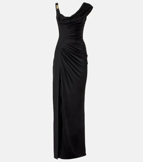 Versace Medusa '95 Draped Gown - Black