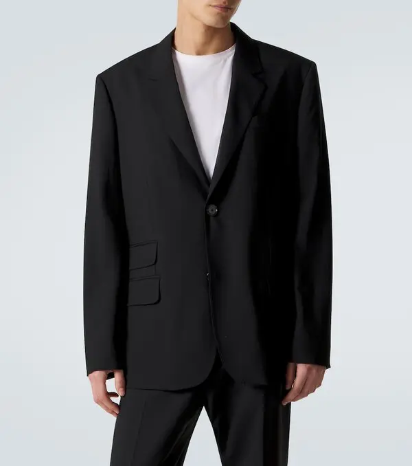 AMI Paris Virgin Wool Blazer - Black