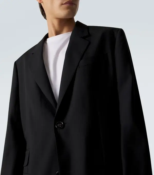 AMI Paris Virgin Wool Blazer - Black