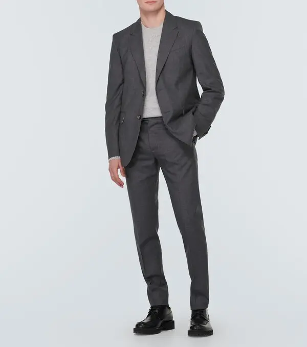 AMI Paris Virgin Wool Blazer - Grey