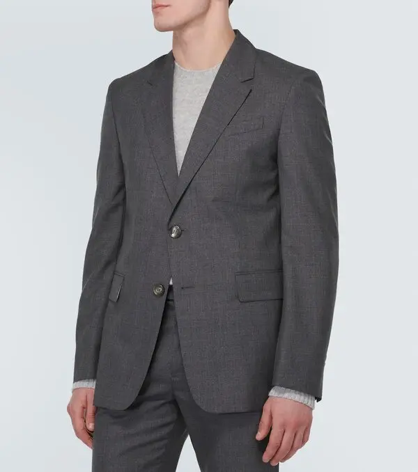 AMI Paris Virgin Wool Blazer - Grey