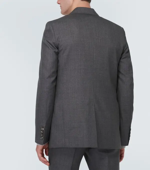 AMI Paris Virgin Wool Blazer - Grey