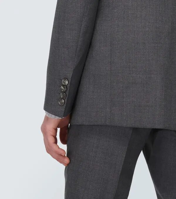 AMI Paris Virgin Wool Blazer - Grey