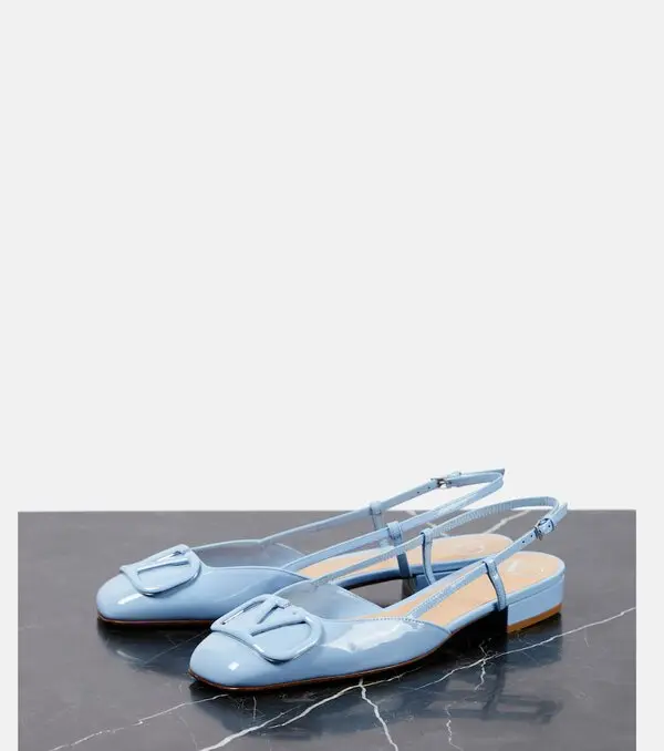 Valentino Garavani Vlogo Signature Slingback Flats