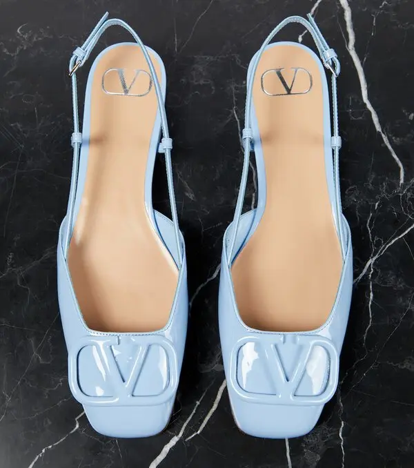Valentino Garavani Vlogo Signature Slingback Flats