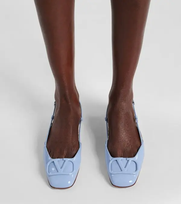 Valentino Garavani Vlogo Signature Slingback Flats