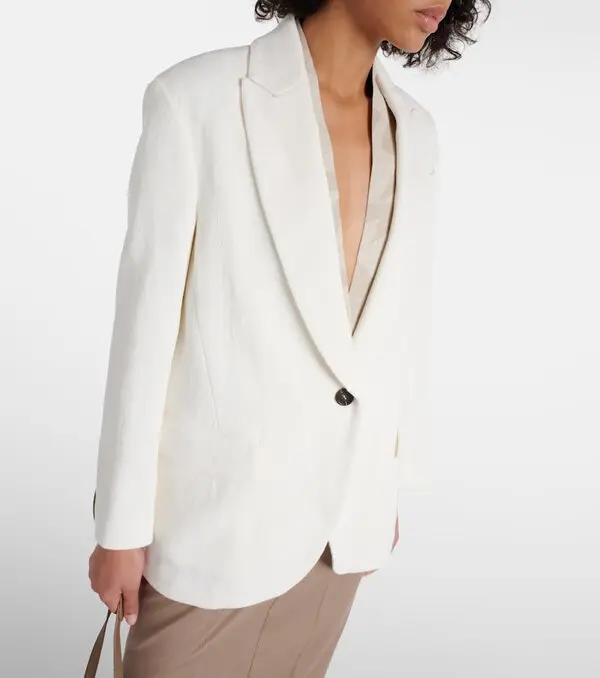 Brunello Cucinelli Herringbone Blazer