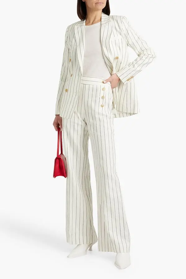 Derek Lam 10 Crosby Walter Pinstriped Blazer