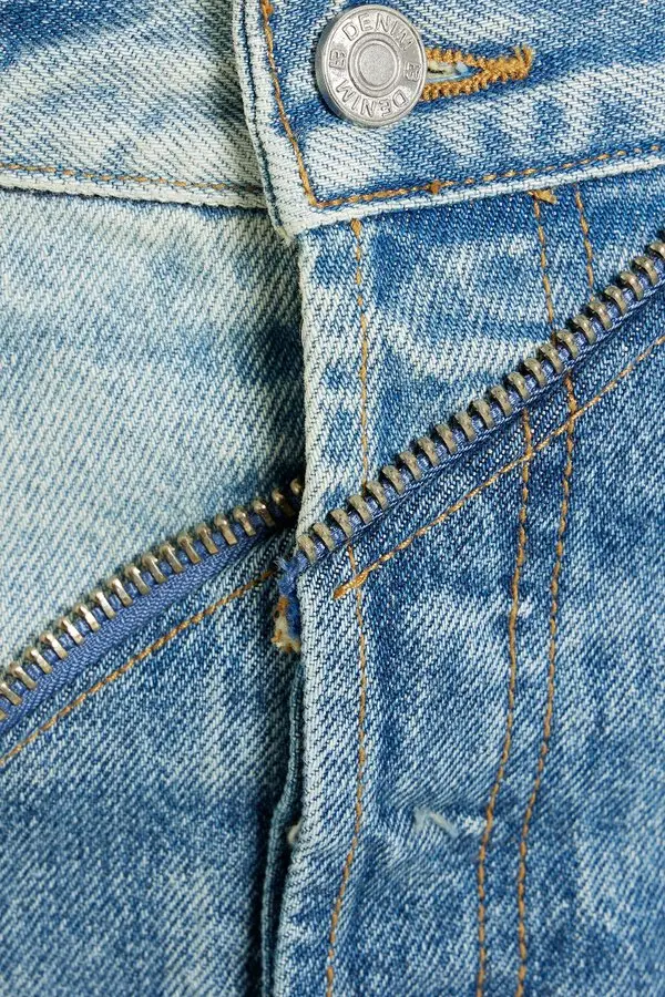 EB DENIM Gemini Zip-detailed Mini Skirt