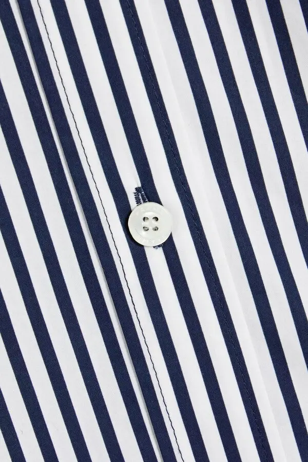 FRAME Striped Cotton-poplin Shirt