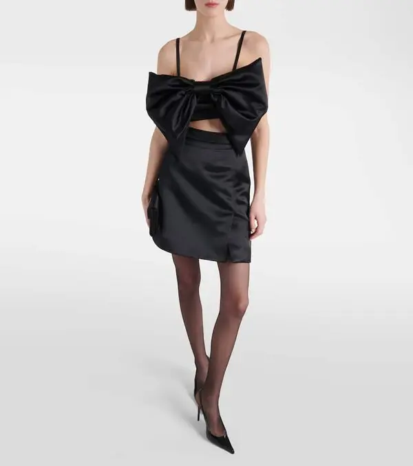 Nina Ricci Duchess Bow-detail Satin Bralette