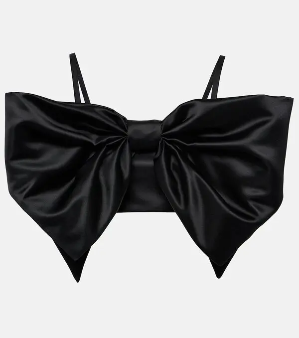 Nina Ricci Duchess Bow Detail Satin Bralette