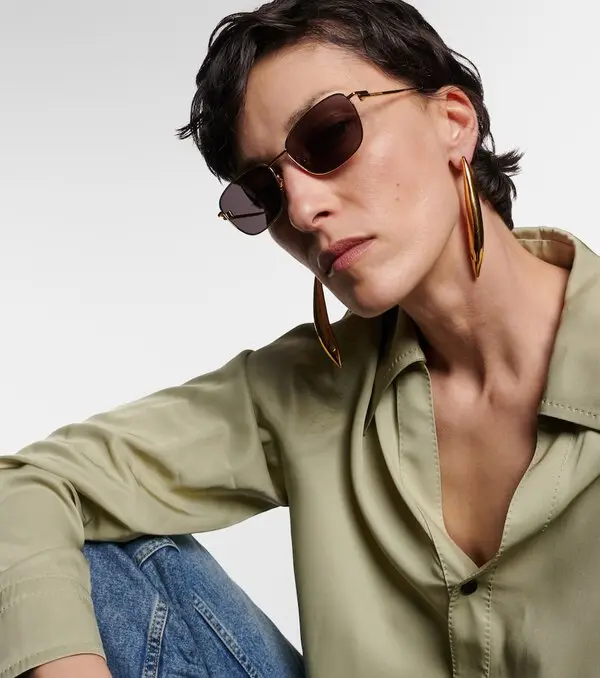 Bottega Veneta Rectangular Sunglasses