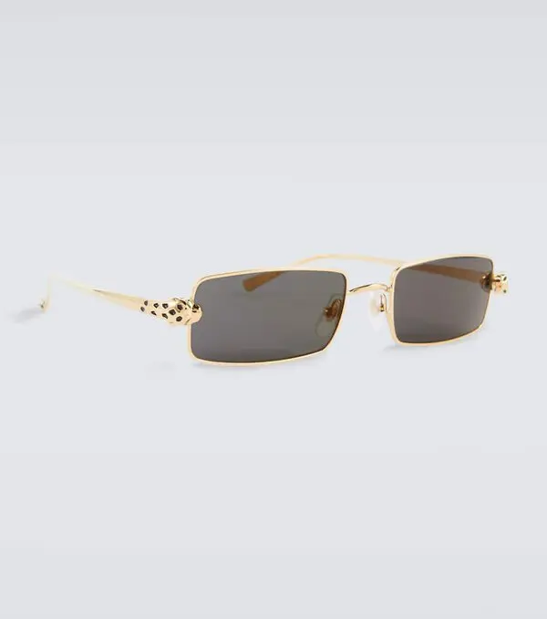 CARTIER Embellished Rectangular Sunglasses