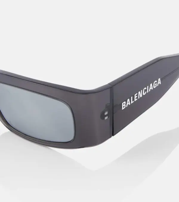 Balenciaga Logo Rectangle Sunglasses