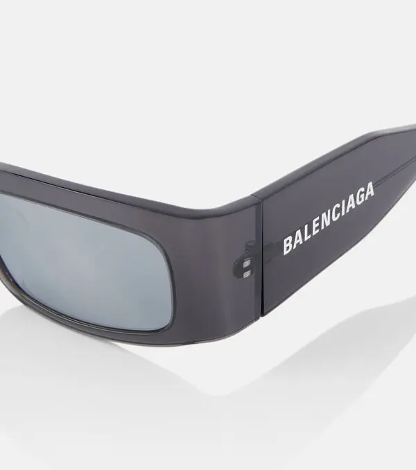 Balenciaga Logo Rectangle Sunglasses