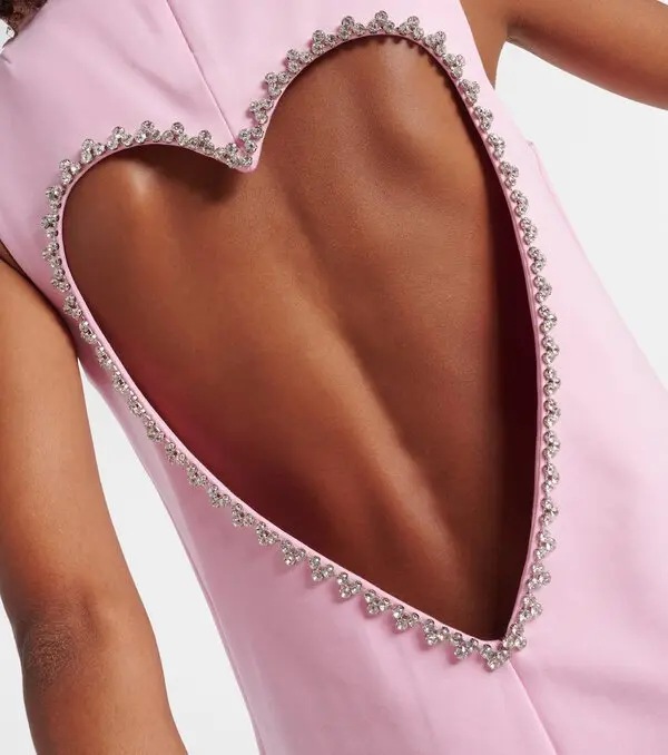 AREA Crystal-embellished Minidress - Pink