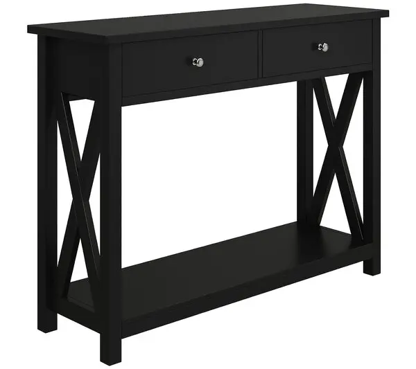 LAVISH HOME 2-tier Entryway Table Console Table With Drawers